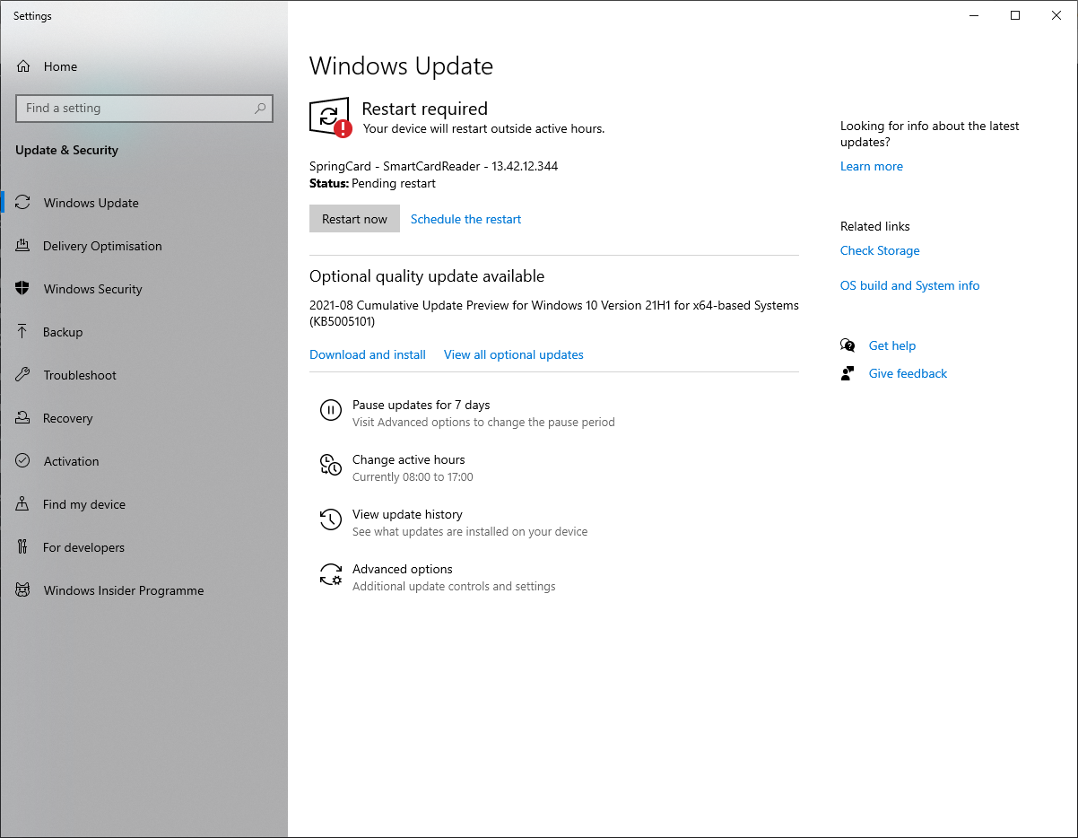 How to be sure that the SpringCard PC/SC driver is installed on Windows ...