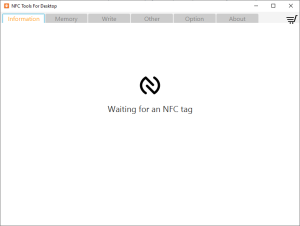 NFC Tools, a cool application for working with NFC tags and a PC/SC ...