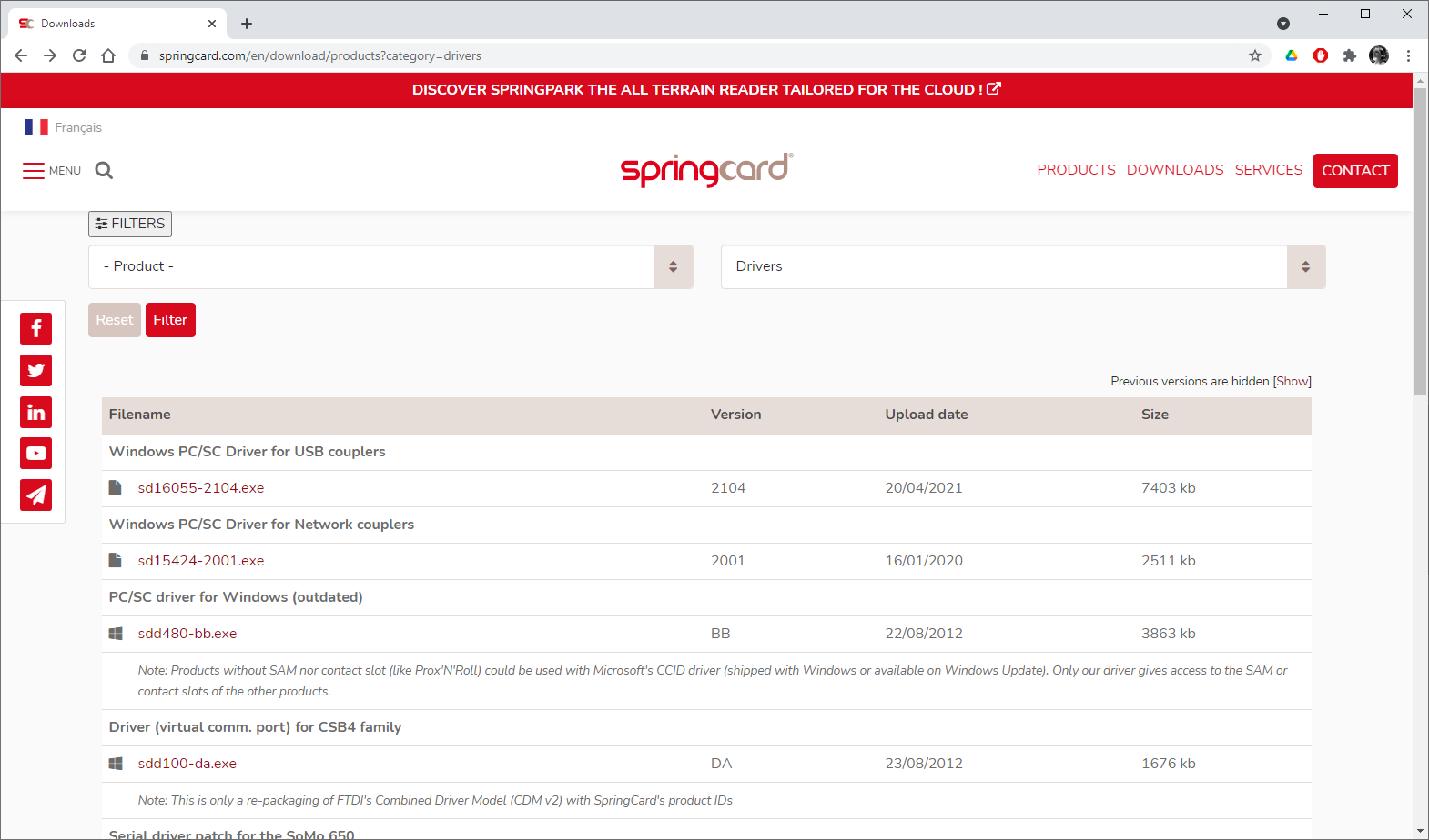 How to be sure that the SpringCard PC/SC driver is installed on Windows ...